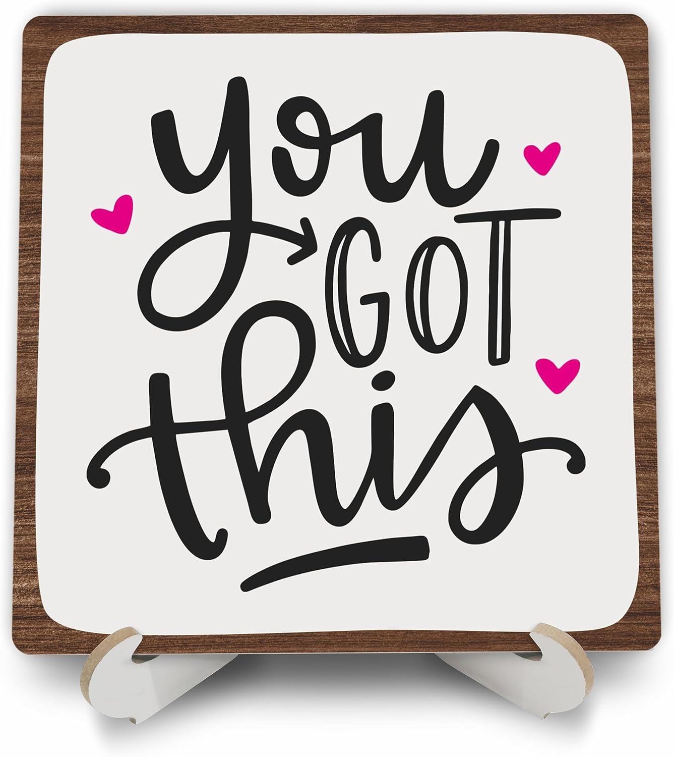 Amazon.com: 5"X5" Motivational Wood Sign - You Got This - Postive Wood ...