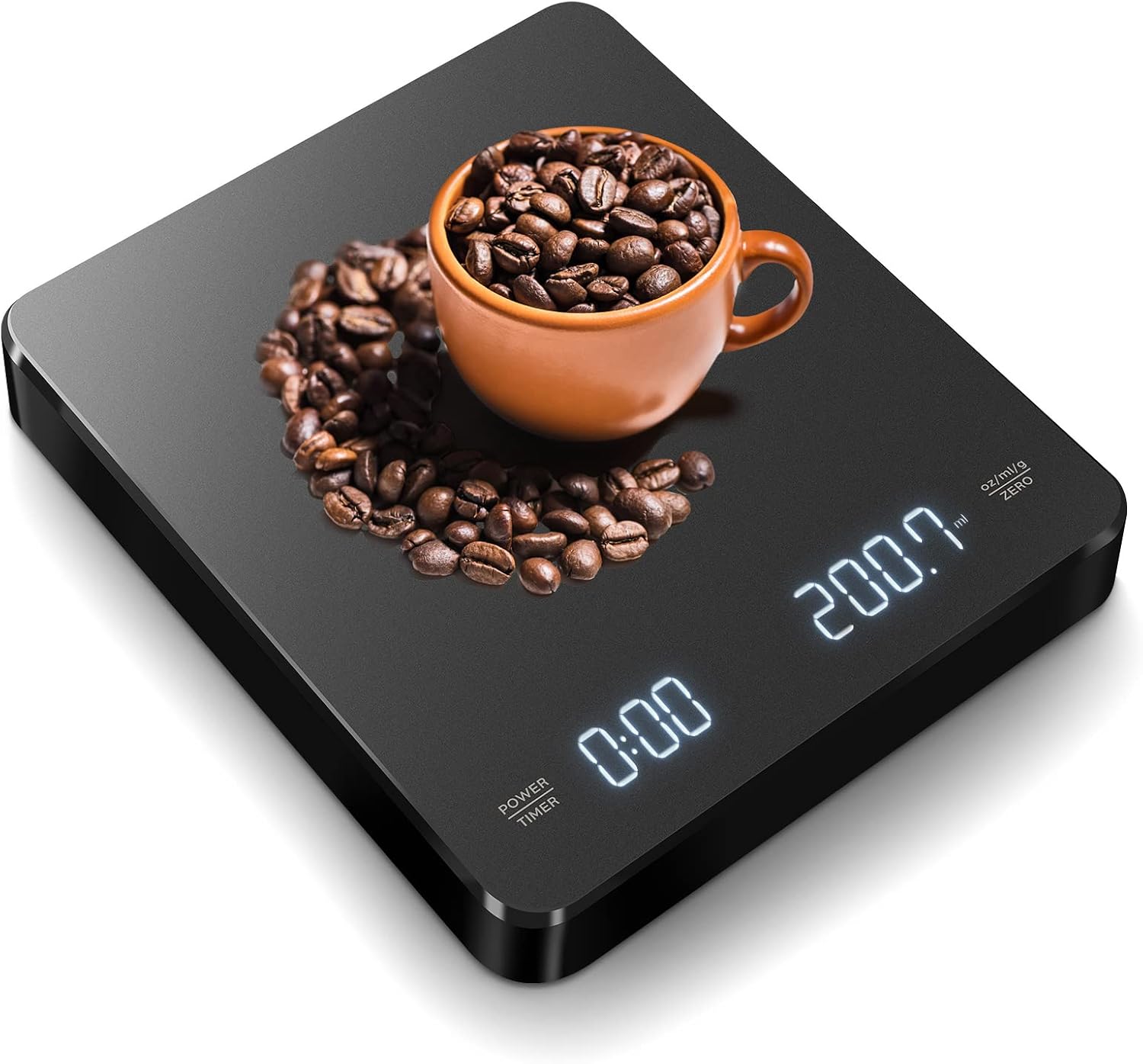 Digital Coffee Scale with Timer, Globalstore 3kg/0.1g High Precision ...