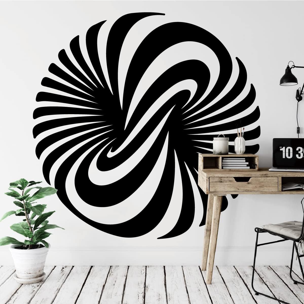 Amazon.com: Geometric Illusion Vortex Wall Decals Home Modern Decor ...