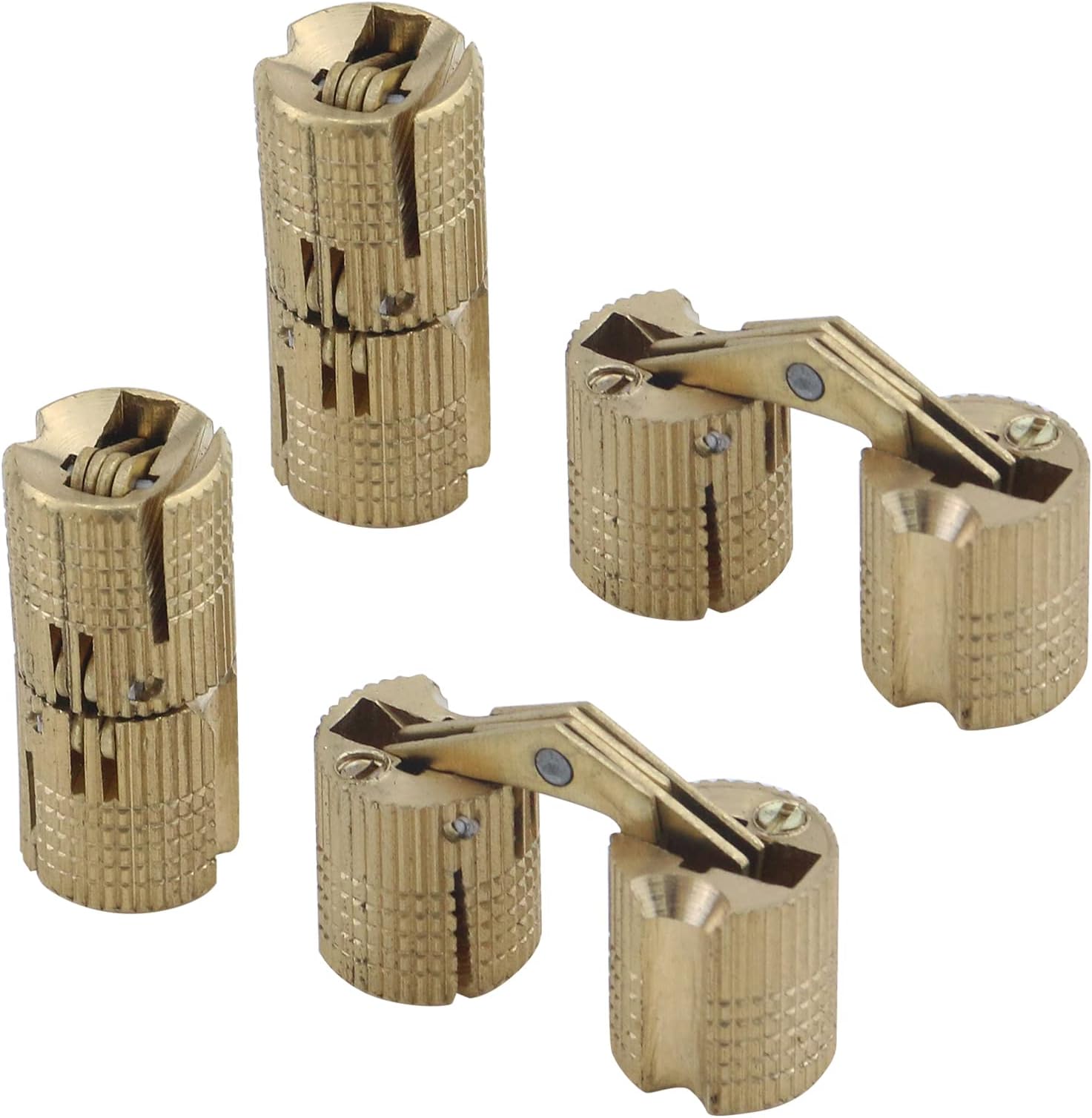 Antrader 12mm Brass Hidden Barrel Hinges Invisible Concealed Hinge for ...