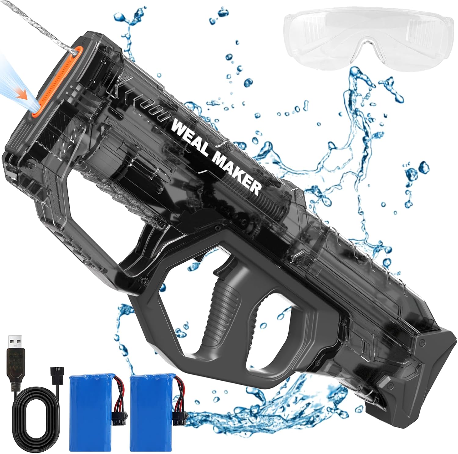 Amazon.com: Electric Water Gun,Full Automatic High Powered Squirt Guns ...