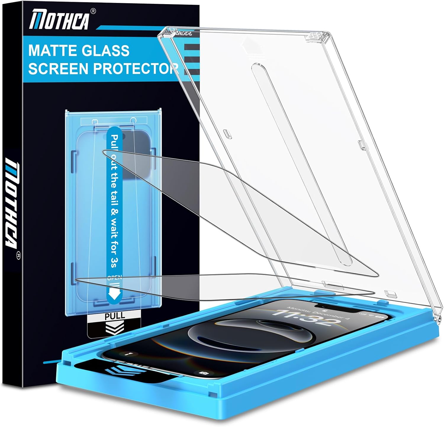 Amazon.com: Mothca 2 Pack Matte Glass Screen Protector for iPhone 16e ...