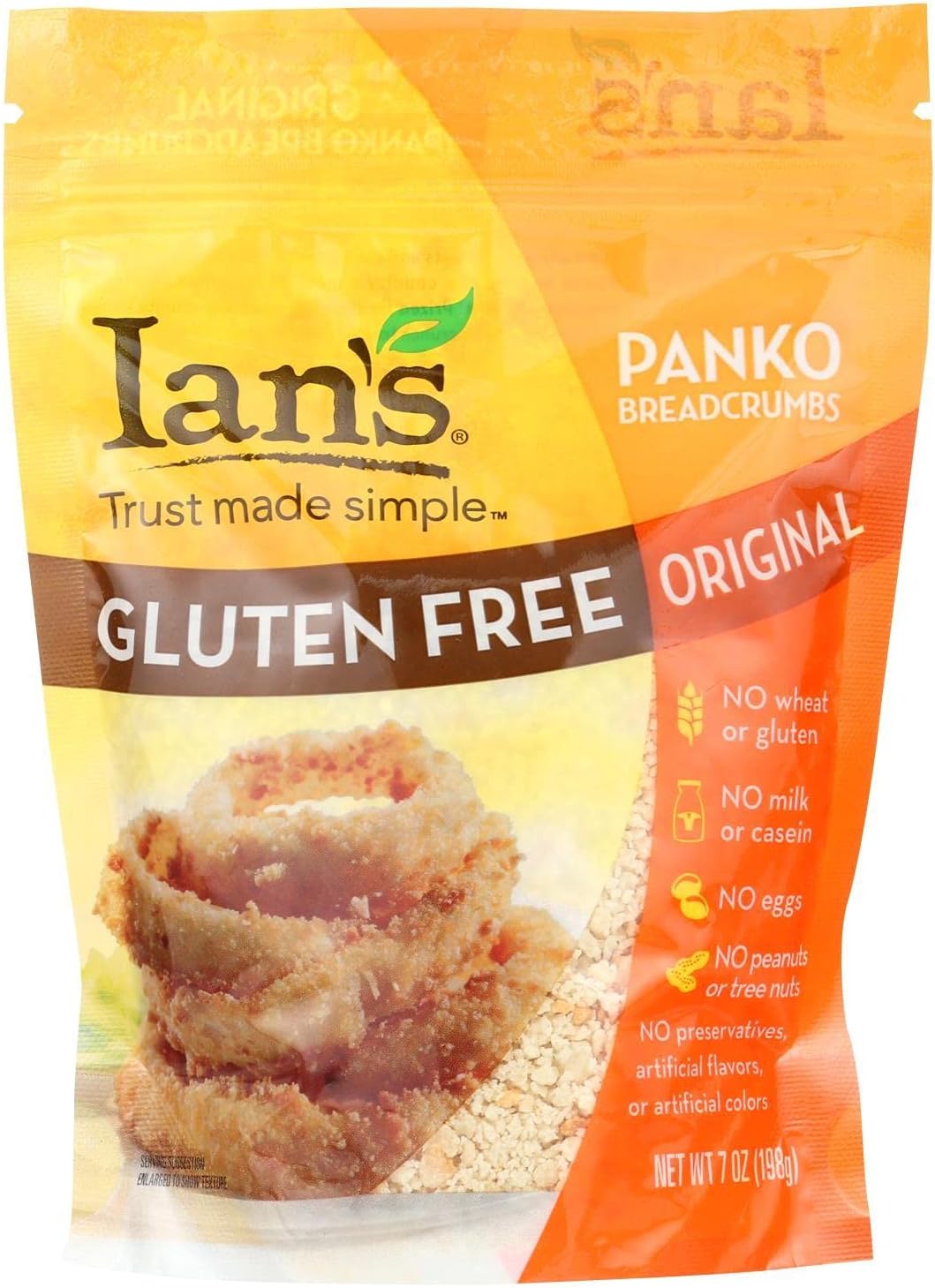 Amazon.com : Ians Original Panko Breadcrumbs, 7 Ounce (Pack of 8 ...