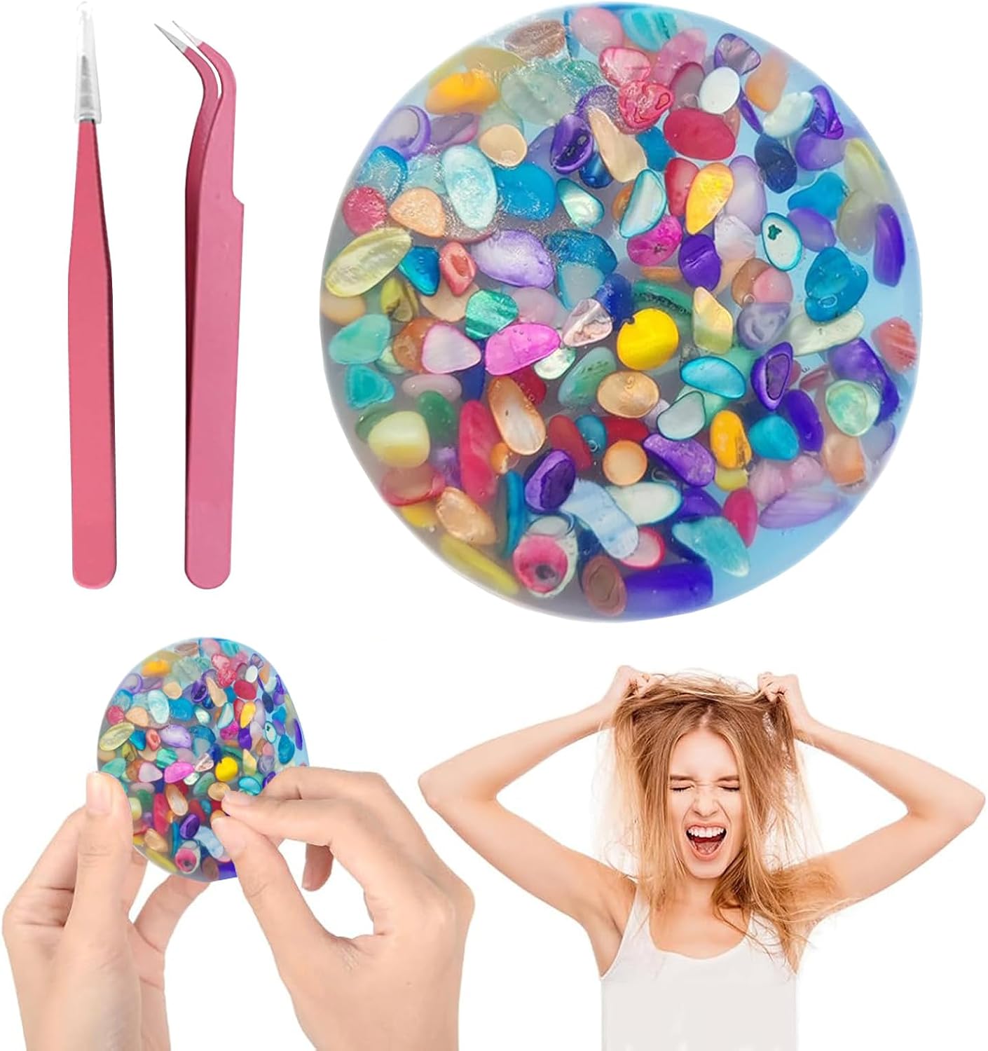 Picky Pad, Fidget Toys Age 2+, Picky Pad Sensory With Two Tweezers, Can ...