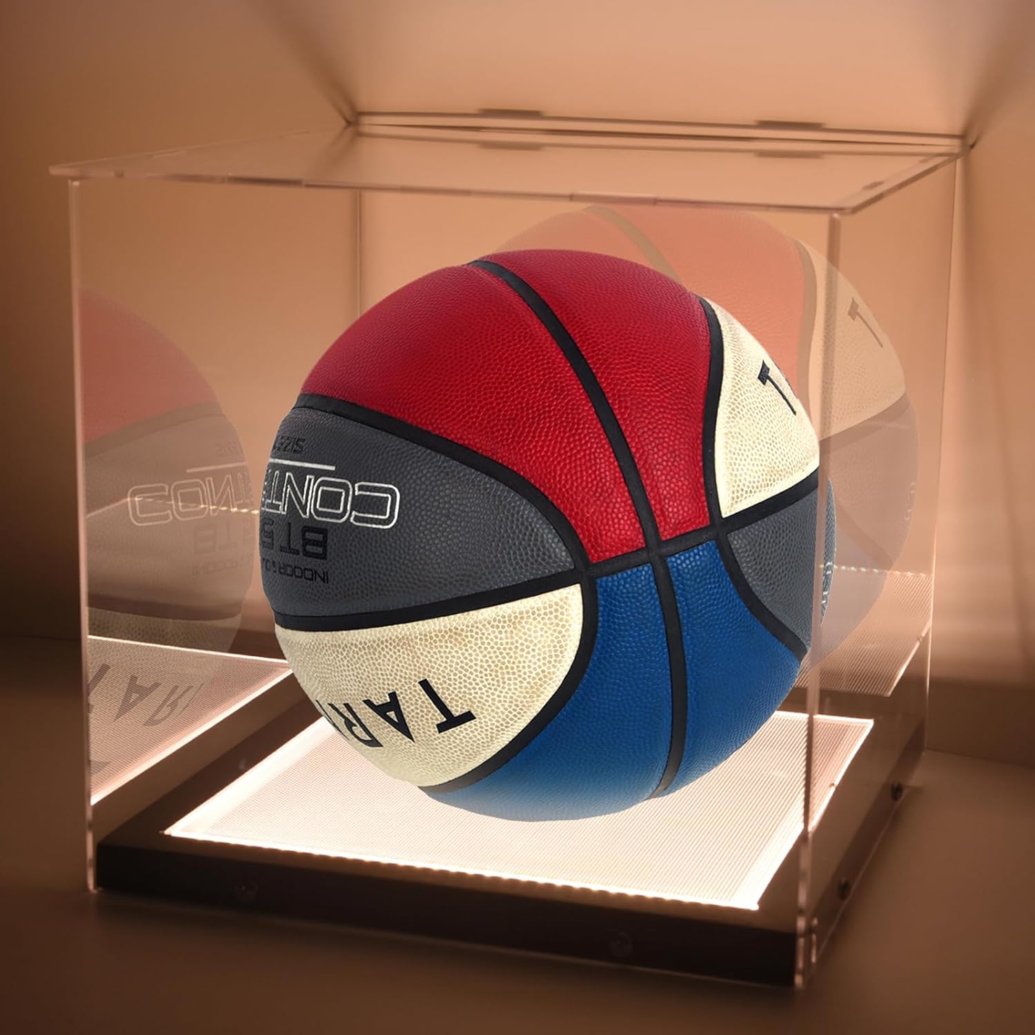 Amazon.com: LuxRound Basketball Display Case with LED Light Clear ...