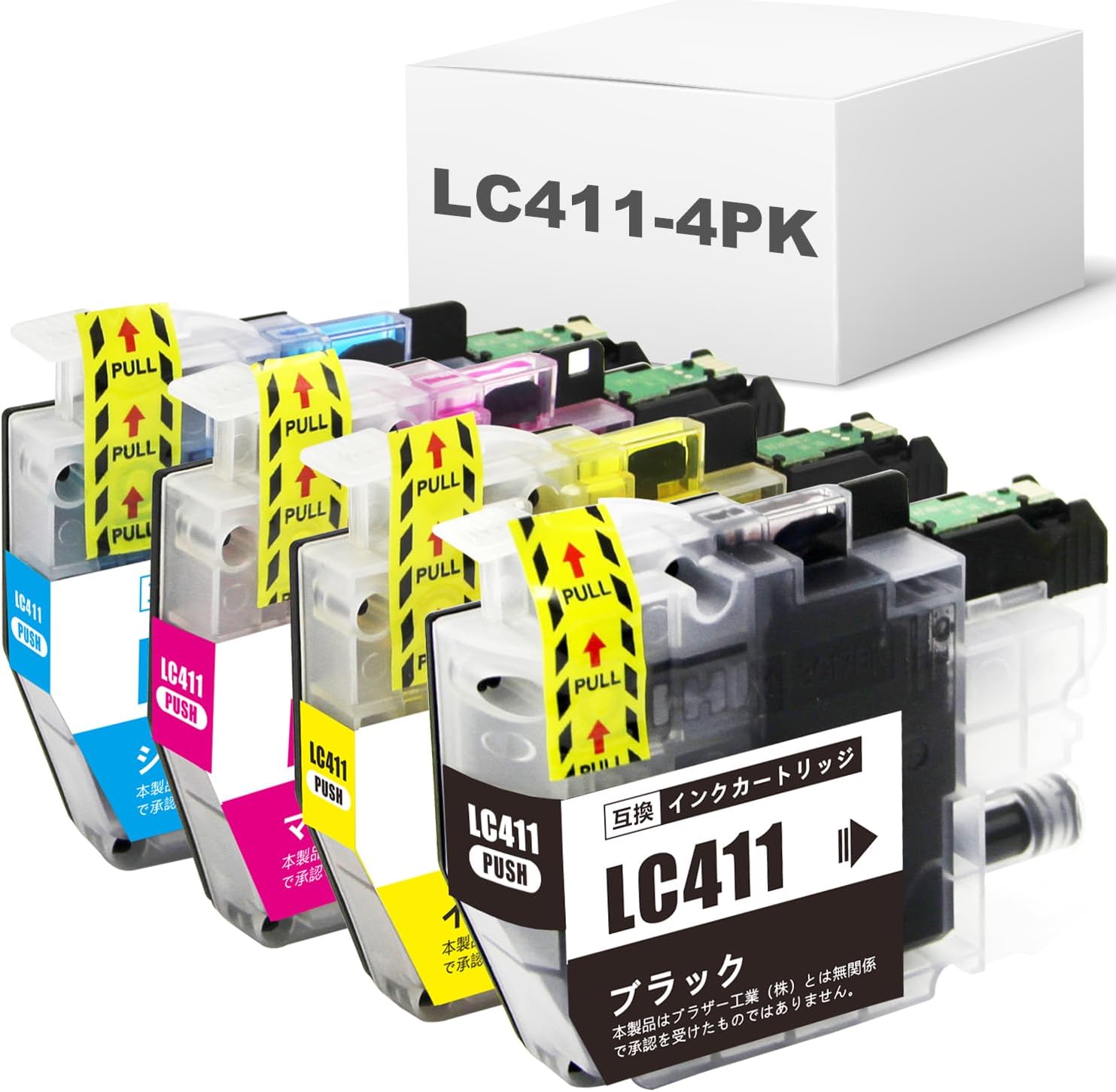 Amazon.co.jp: 【BAALAND】LC411-4PK ブラザー 互換インクカートリッジ LC411 4色セット 対応型番 DCP-J926N MFC-J904N MFC ...