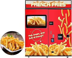 Smart Coin-Operated French Fry Vending Machine - Automatic Touch Screen ...