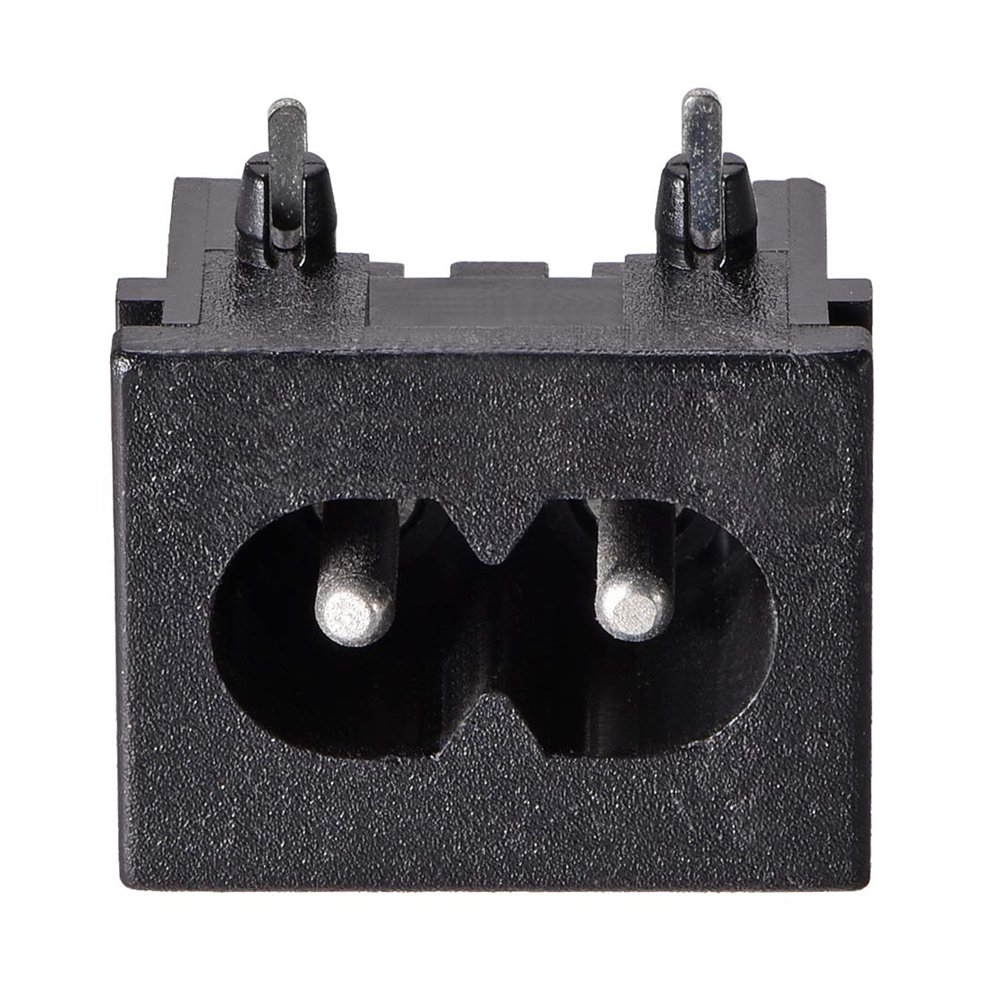 uxcell C8 Panel Mount Plug Adapter 250V AC 2.5A 2Pins IEC Inlet Module ...