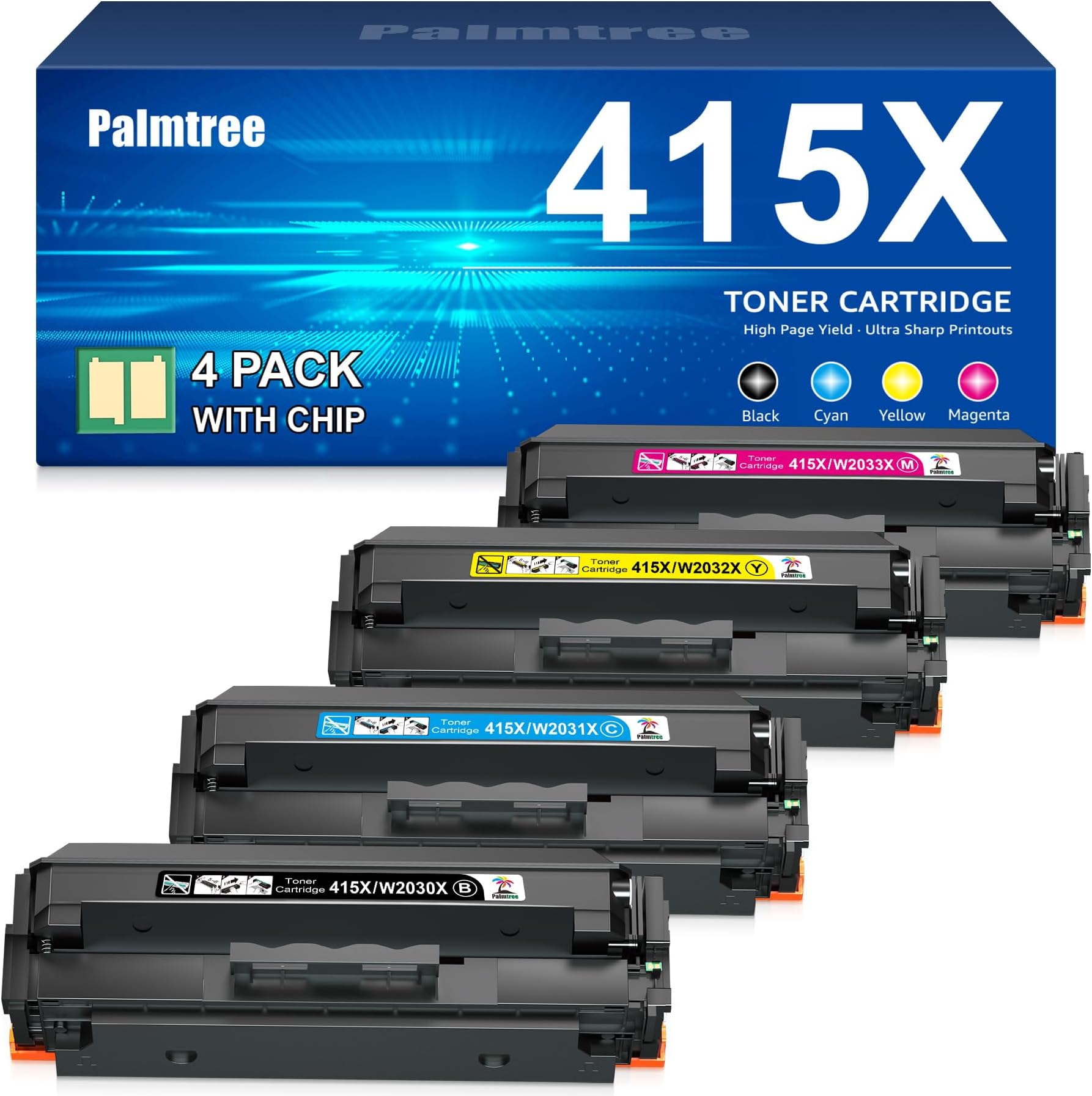 HP 415X (W2030X) Original Toner Schwarz mit hoher Reichweite für HP ...