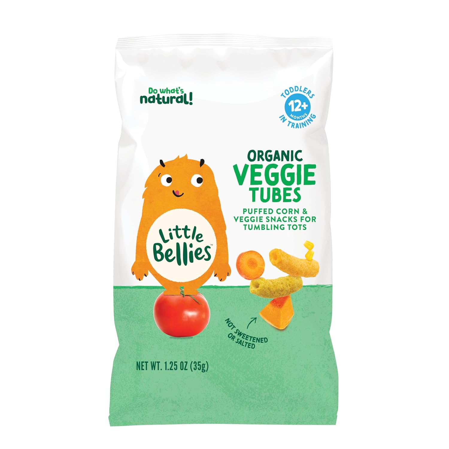 Amazon.com: Little Bellies Organic Veggie Tubes Toddler Snack (Pack of ...