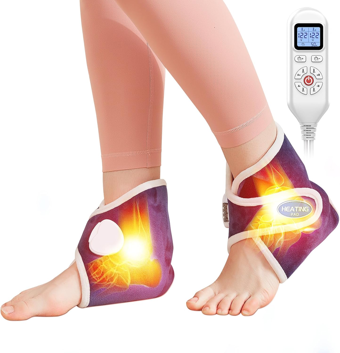 Amazon.com: ALDIOUS 2 Pack Ankle Heating Pads for Achilles Tendonitis ...
