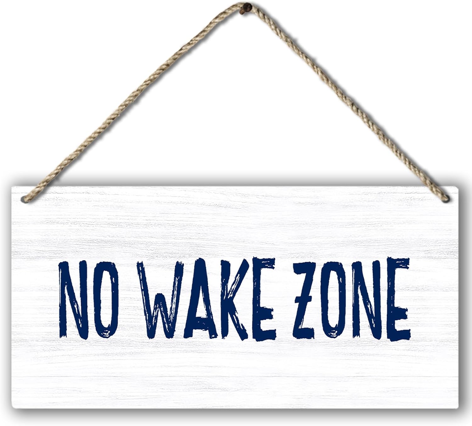 Amazon.com: No Wake Zone Nautical Printed Wood Plaque Sign Wall Hanging ...