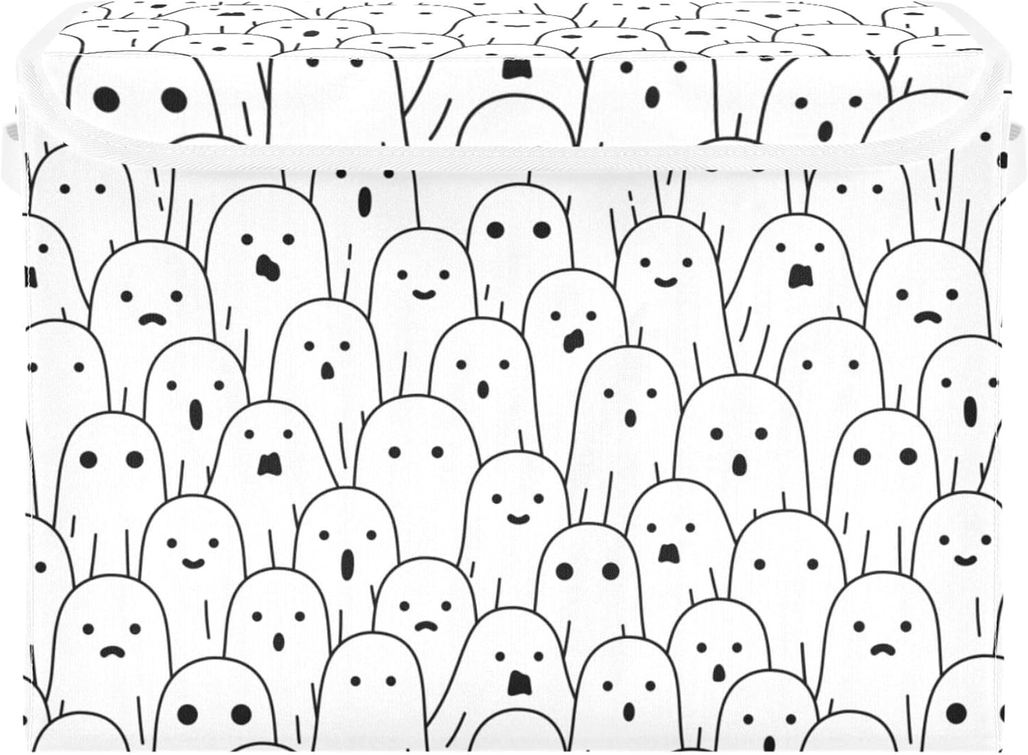 Amazon.com: xigua Halloween Ghosts Storage Bins with Lids and Carrying ...