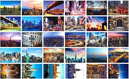 Amazon.com : Travel postcards Set of 30 Styles New York Post cards ...