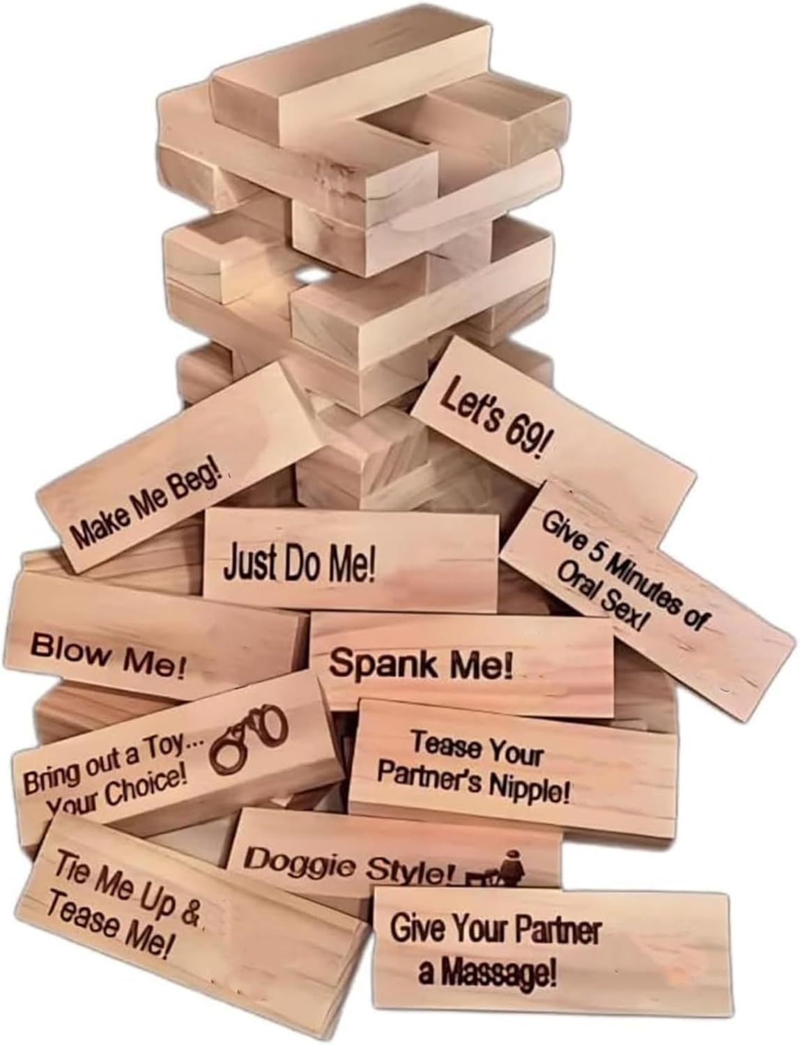 Amazon.com: HI-REEKE Fun Stacking Block Tower Game for Adult, Romantic ...