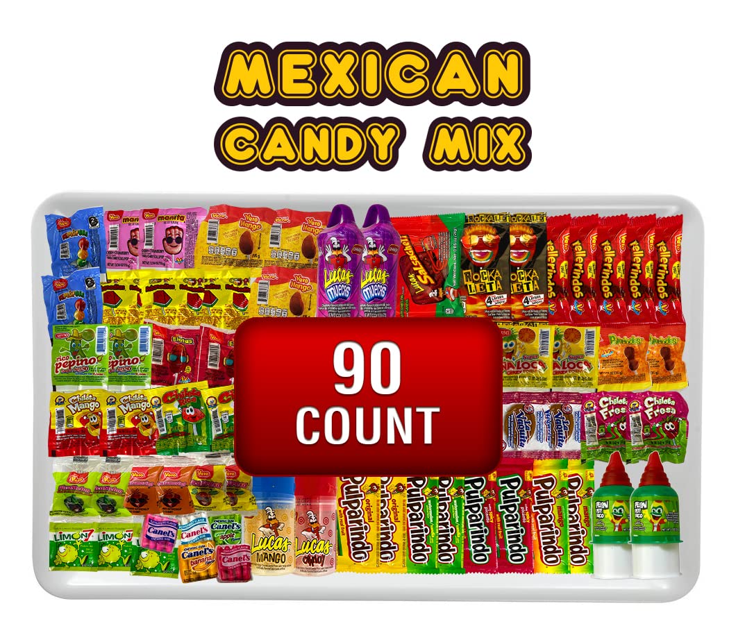 Mexican Candy Mix Assortment of (90 Count) “La Dulceria Mexicana ...