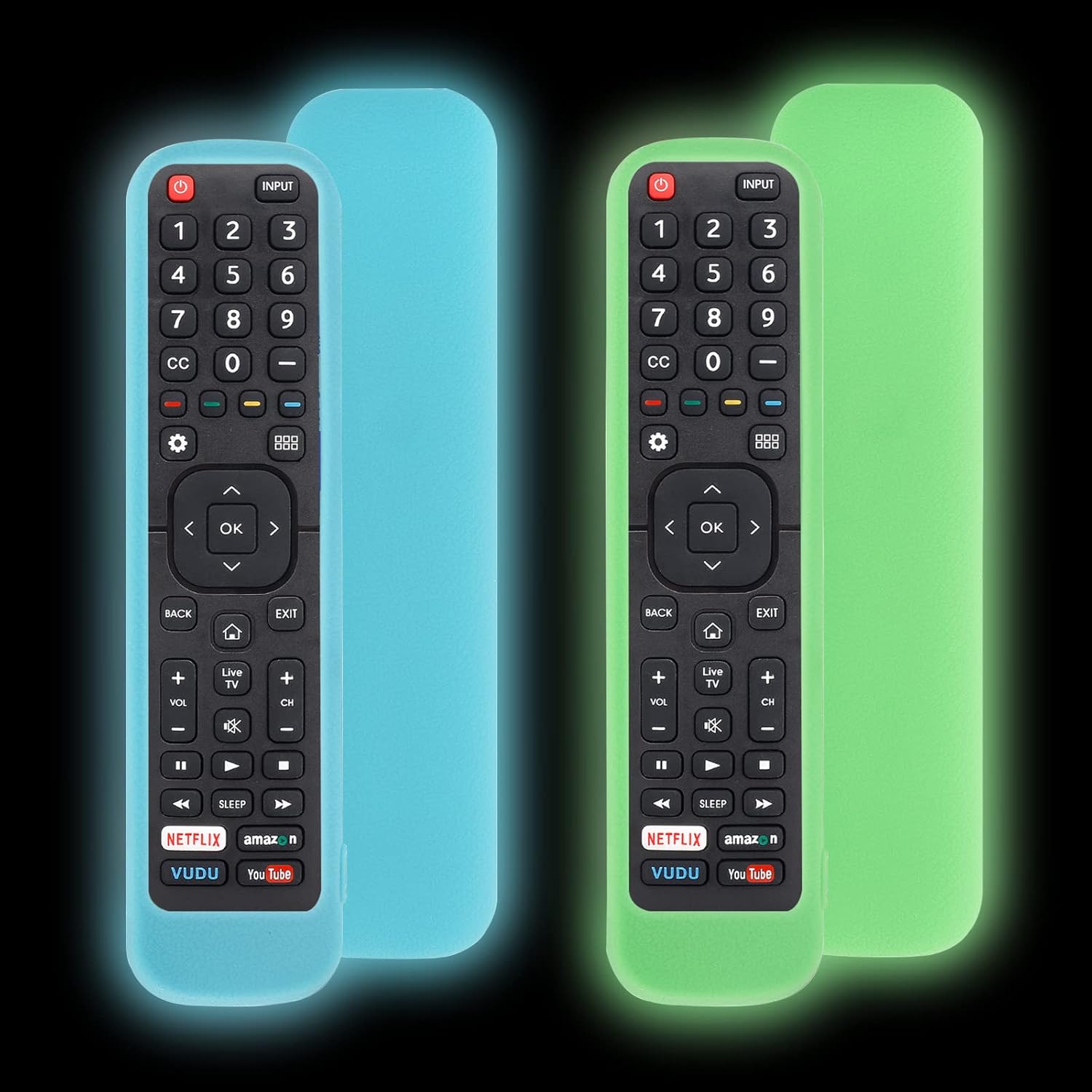 Amazon.in: Buy YiBiChin 2PCS Protective Silicone Remote Case for VU ...