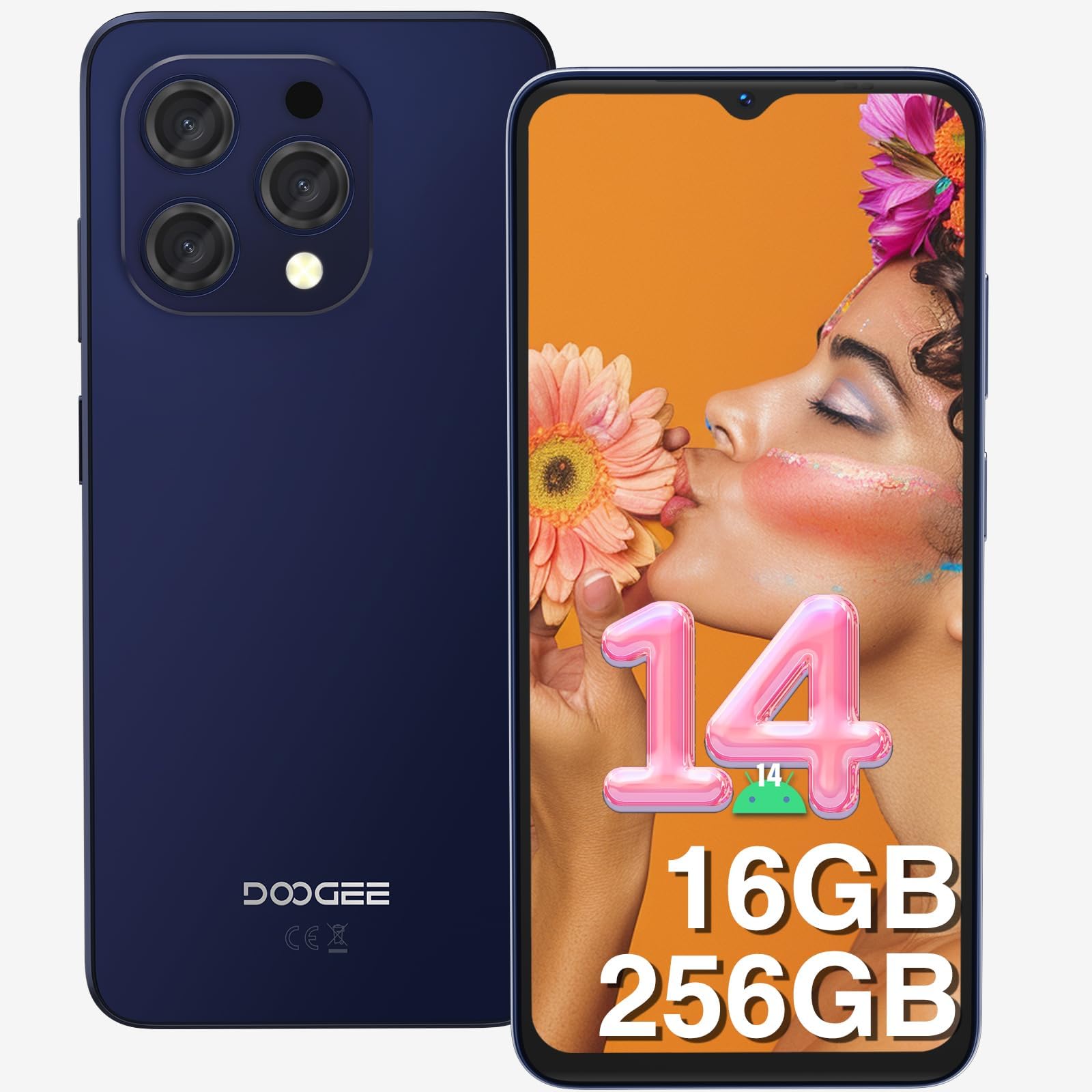 DOOGEE Smartphone N55 PRO, 256GB ROM + 16GB RAM Android 14 Telefono ...