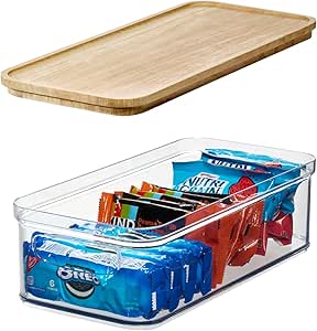 Amazon.com - iDesign Recycled Plastic Crisp Storage Bin with Lid and ...
