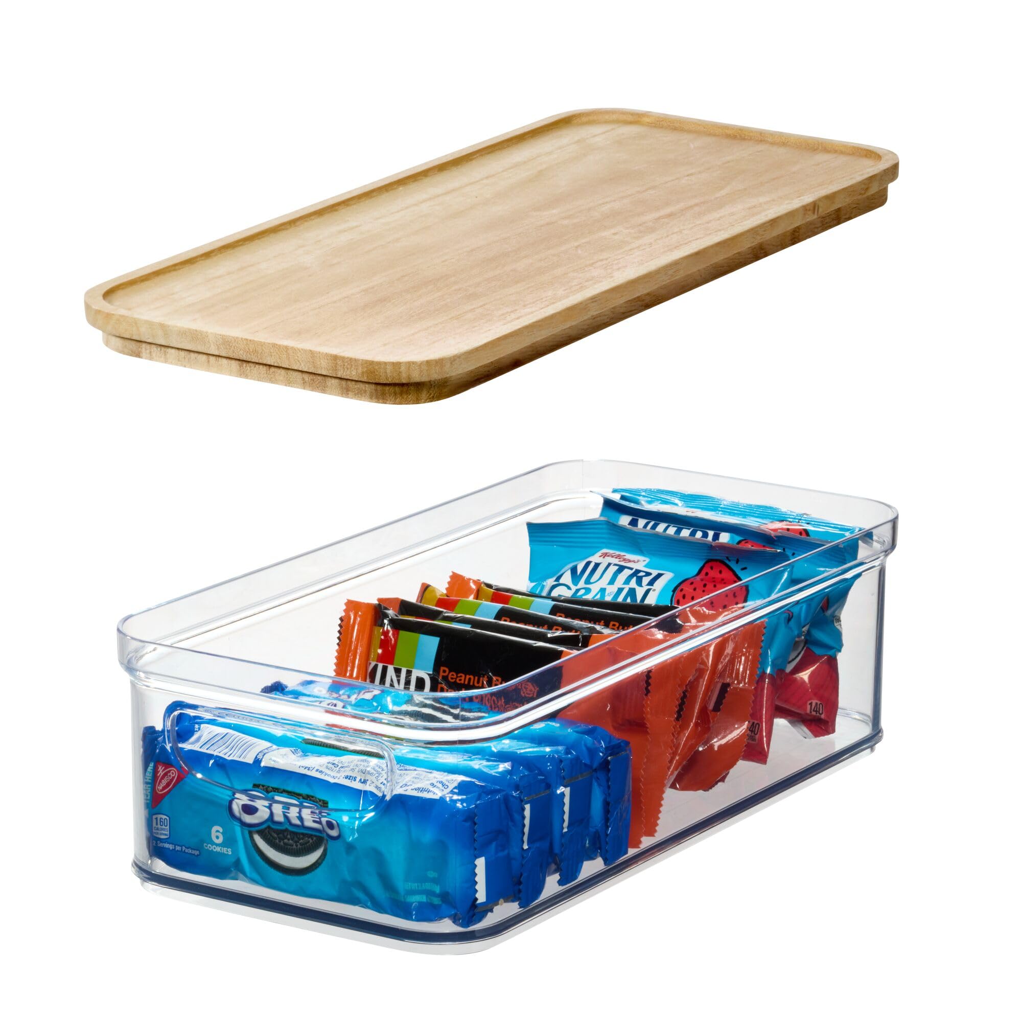 Amazon.com - iDesign Recycled Plastic Crisp Storage Bin with Lid and ...