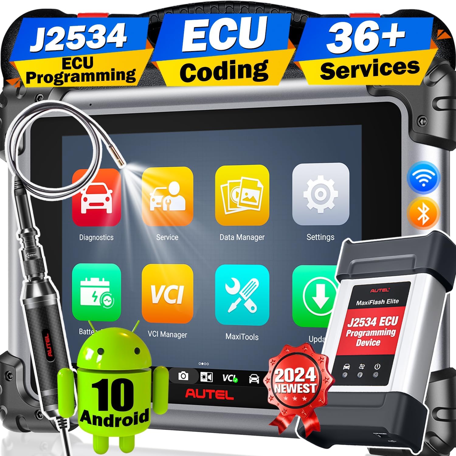 Amazon.com: Autel MaxiFlash Elite Autel VCI J2534 Reprogramming Device ...