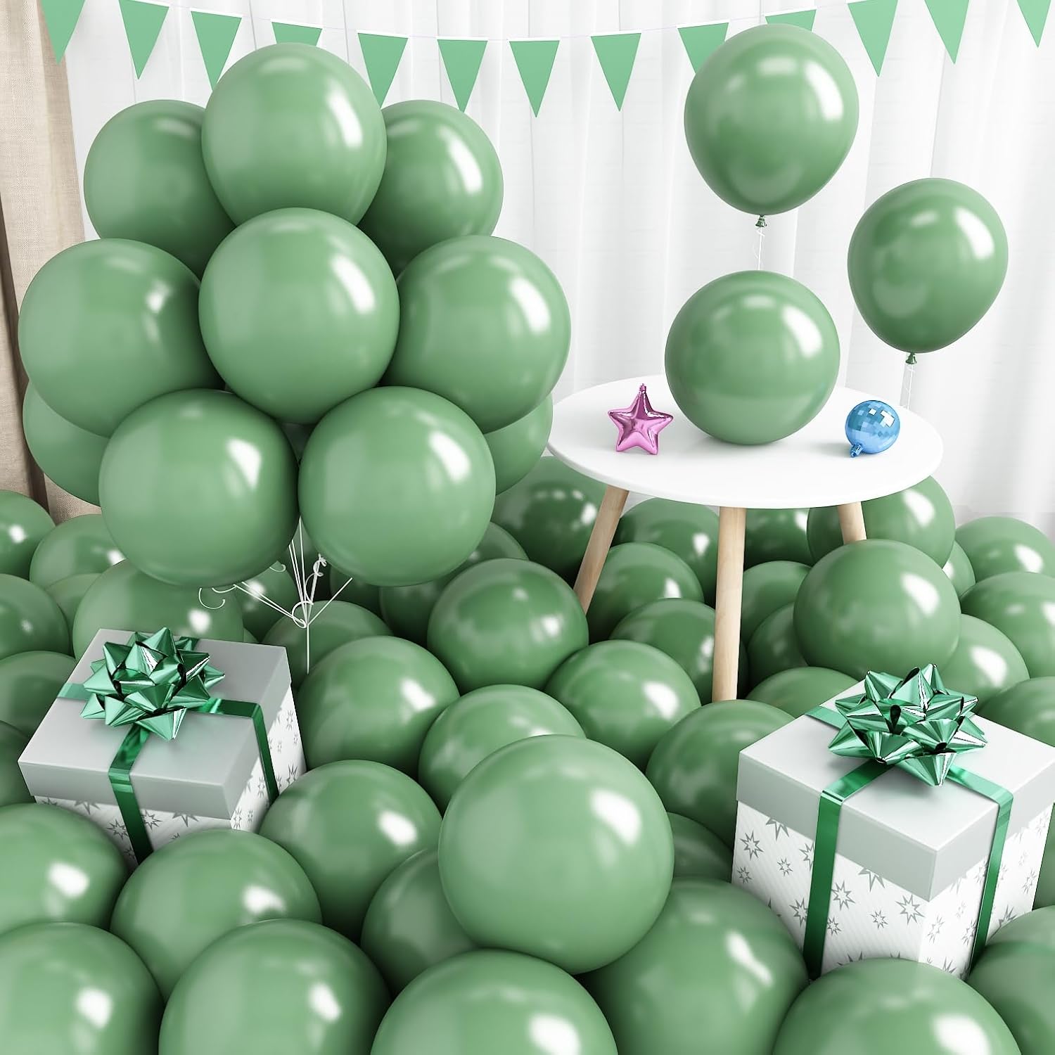 Amazon.com: Sage Green Balloons 12 Inch, 60 Pcs Eucalyptus Olive ...