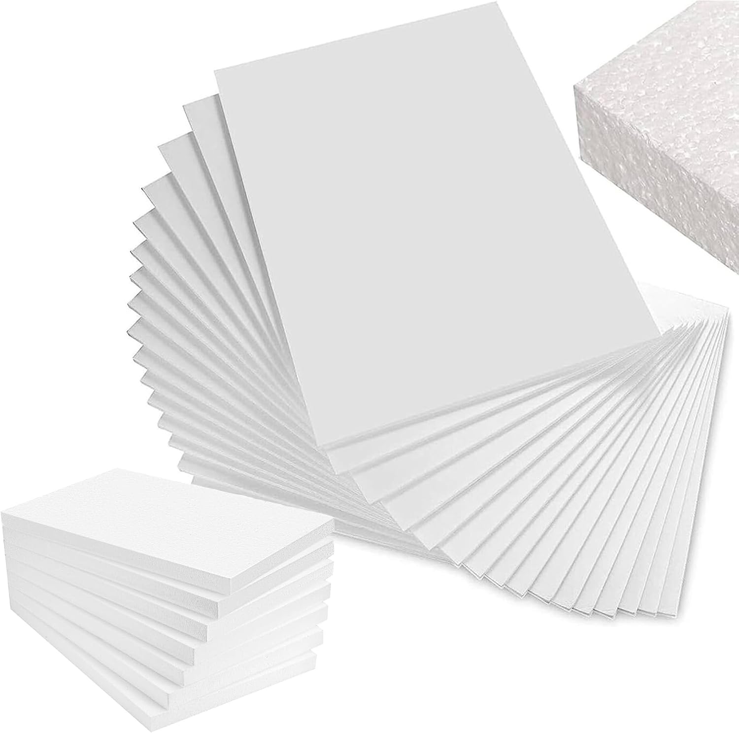 10 x White Polystyrene EPS 600x400x10mm Thick Protective Foam Sheets ...