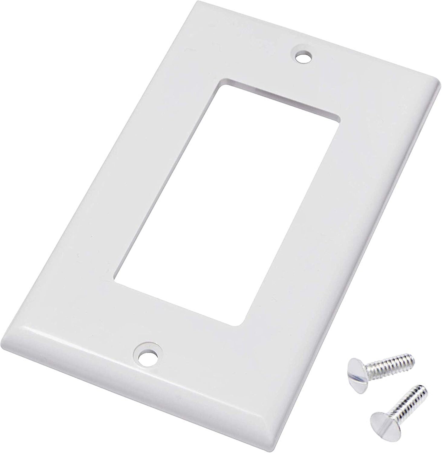 Amazon.com: ValoRcasa Decora Switch Plate (10 Pack) - White, 1-Gang ...