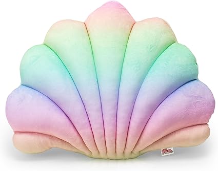 Amazon.com: The Plush Collective Seashell Pillow - Fun and Cozy ...