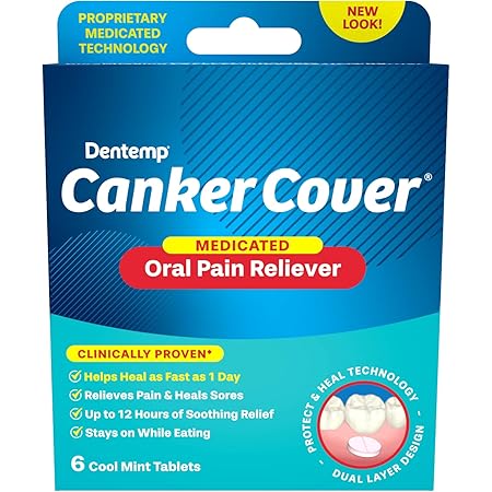 Amazon.com: Dentemp Canker Cover - Canker Sore Medicine Pain Reliever ...