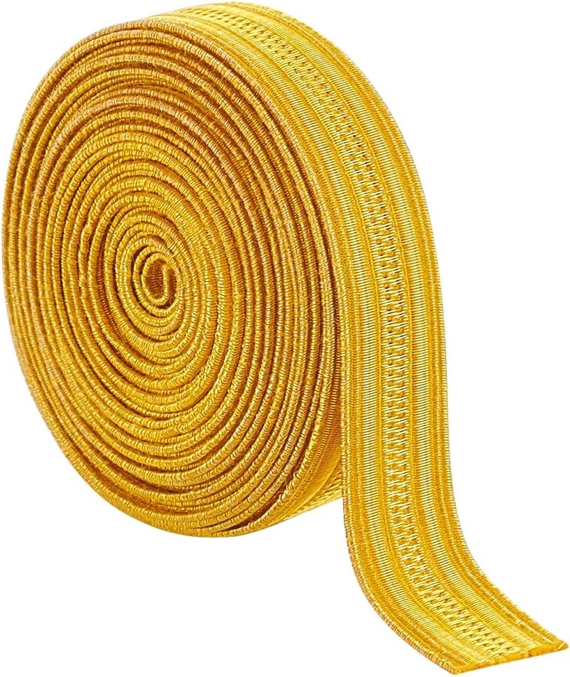 Amazon.com: BENECREAT 2.19 Yards Metallic French Bullion Braid Ribbon ...