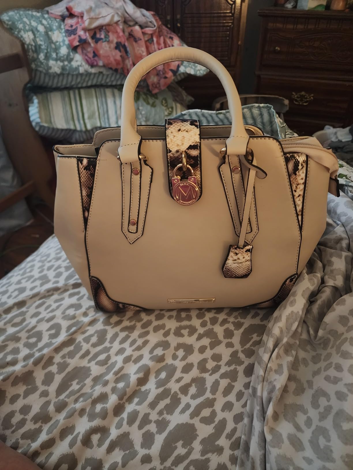 Amazon.com: MKF Collection Satchel Bag for Women’s, Vegan Leather ...