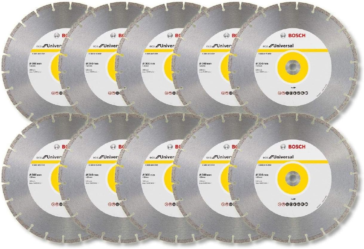 10 X Bosch 2608615032 Pro Universal Diamond Blade Cutting Disc Grinder ...