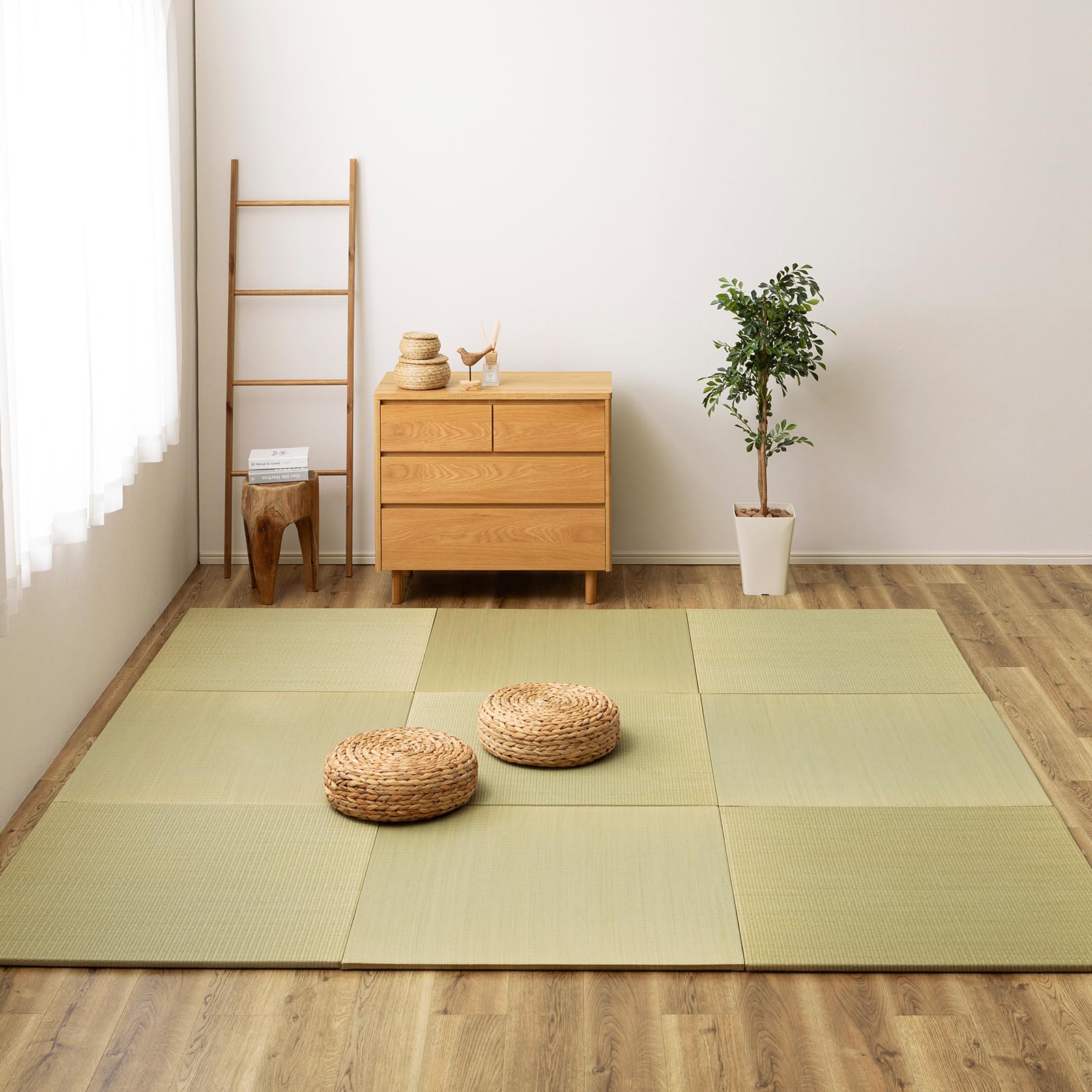Amazon.com: HAGiHARA Japanese Tatami Mat, 100% Rush Grass Tatami Mat ...