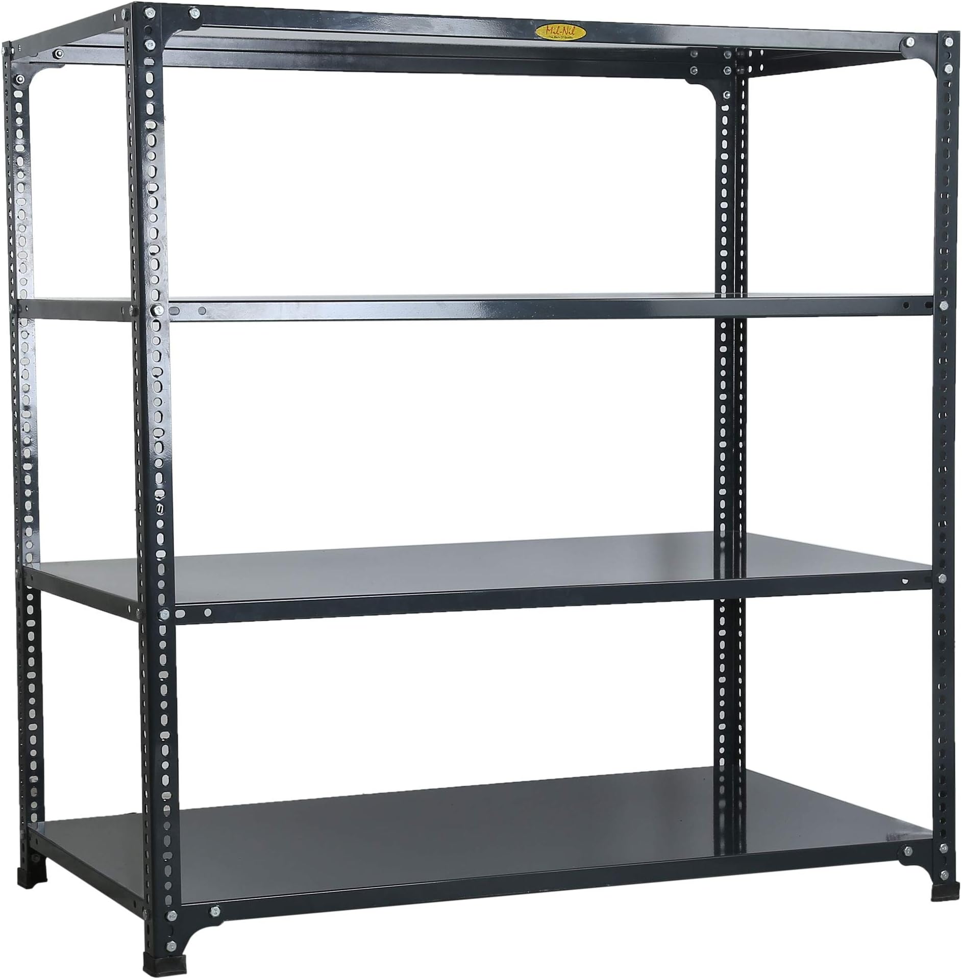 Mil-Nil Prime CRC Sheet 3 Shelf Multipurpose Slotted Angle Rack, 36 x ...