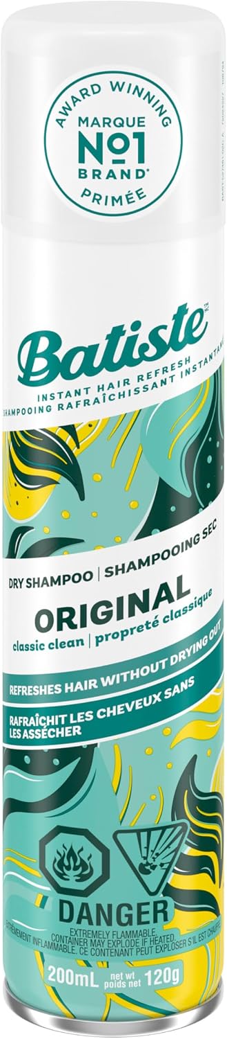Batiste Dry Shampoo Spray Original, Instantly Refresh Hair, Absorbs Oil ...