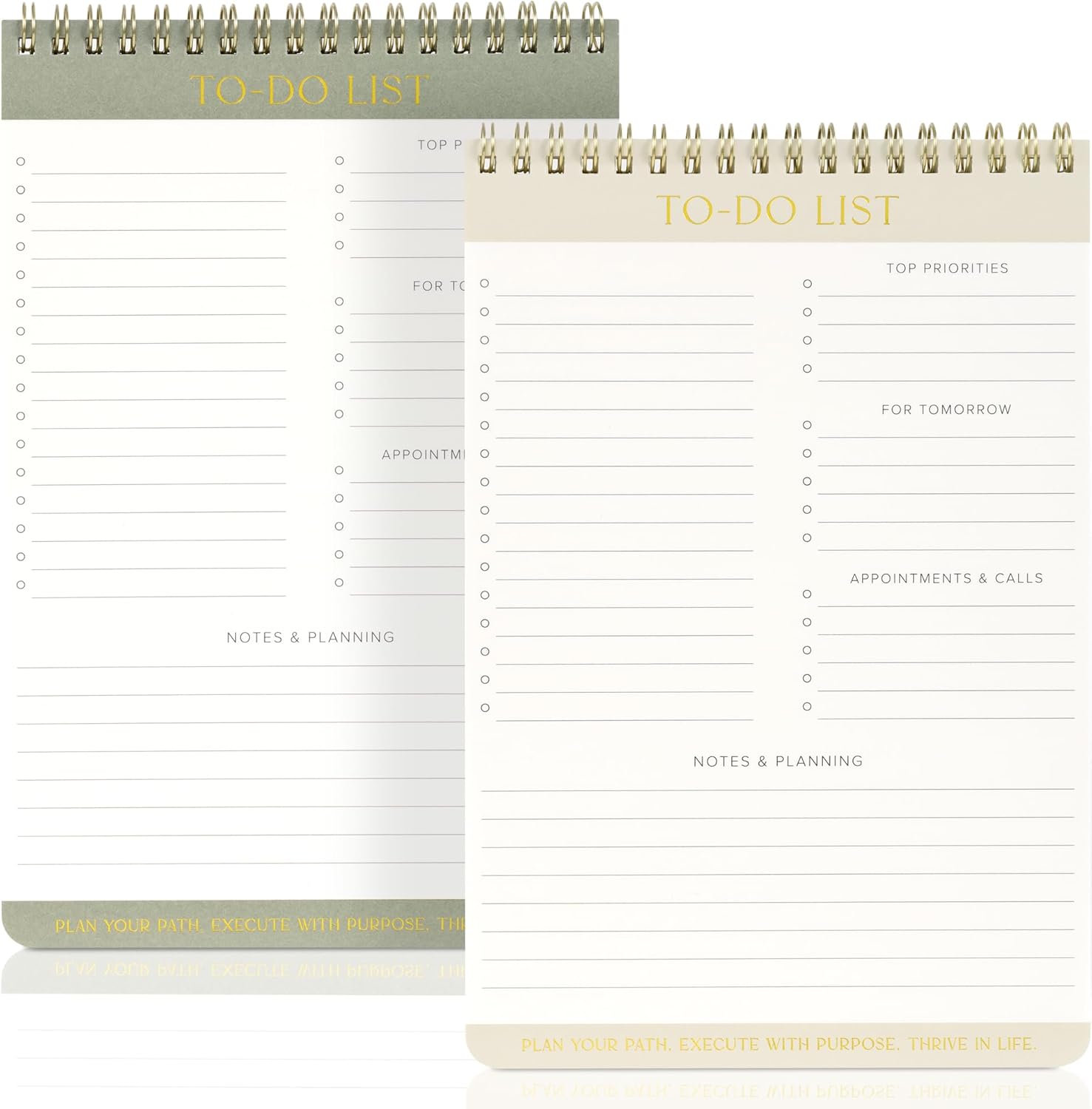 Amazon.com : ZICOTO Beautiful To Do List Note Pads Set Of 2 for Easy ...