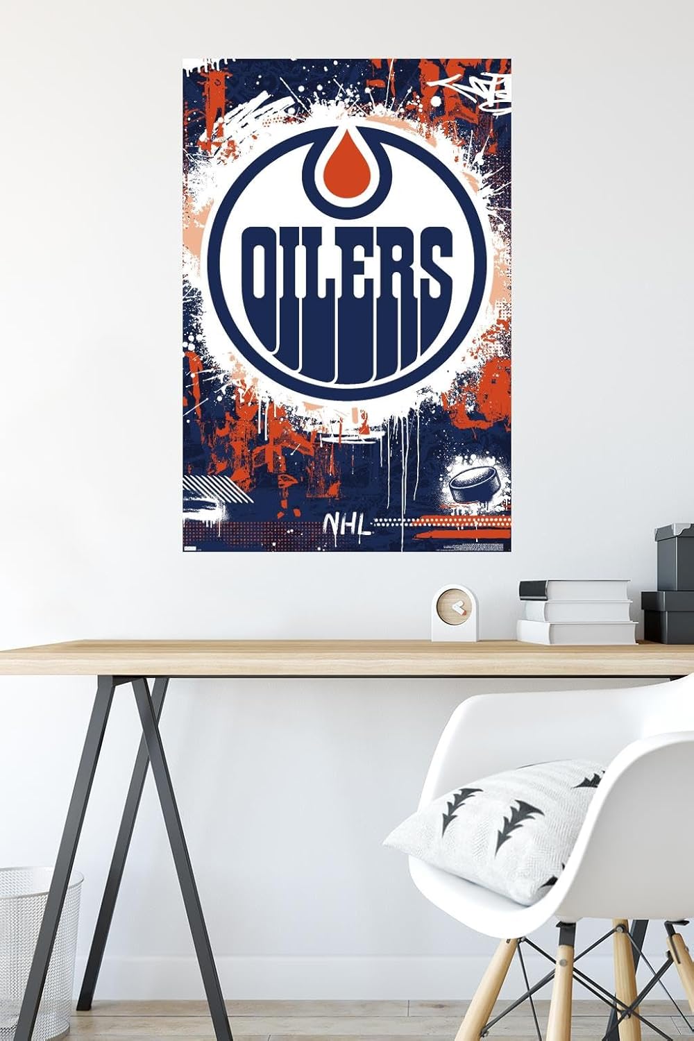 Trends International NHL Edmonton Oilers – Maximalist Logo 23 Wall ...
