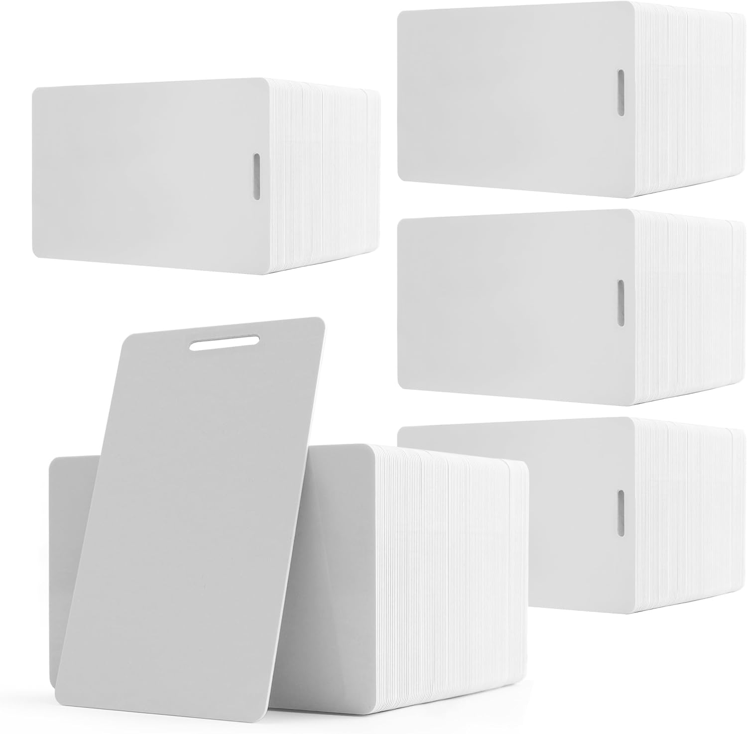 Amazon.com : FOTODEK - 500 Portrait - Slot Punched Blank White ...