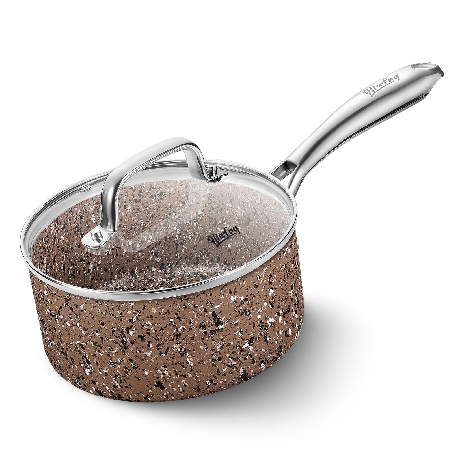 Amazon.com: HLAFRG Cookware Infused Granite Nonstick, 2qt Saucepan Pot ...