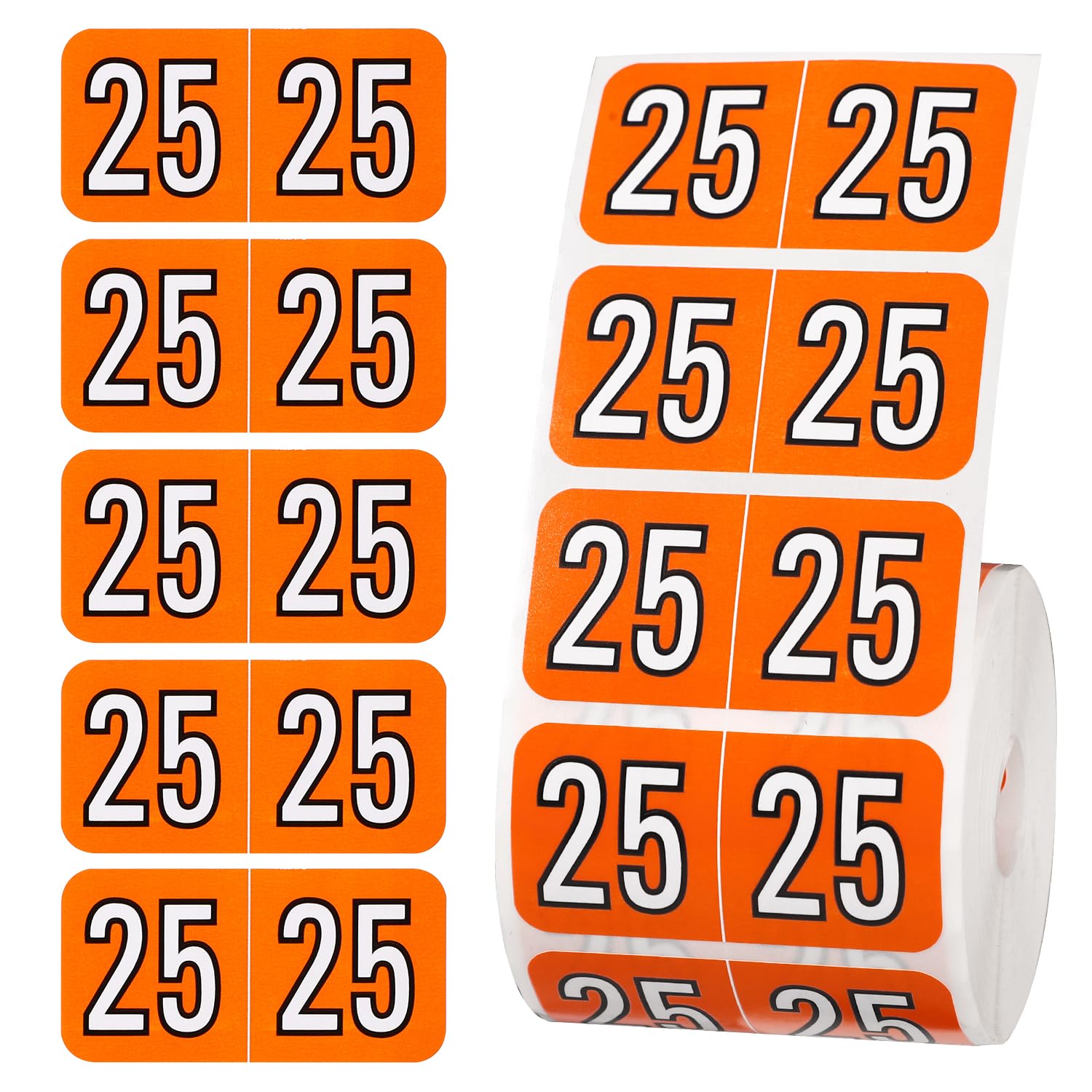 Snapklik.com : 500pcs 2025 Stickers, File Folder Year Labels 2025 ...