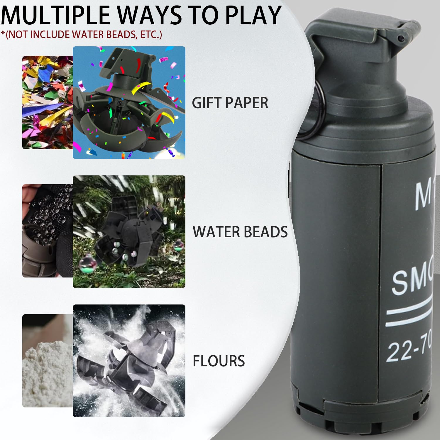Snapklik.com : Disratw M18 Airsoft Grenade Toys 2Pcs Toy Hand Grenades ...