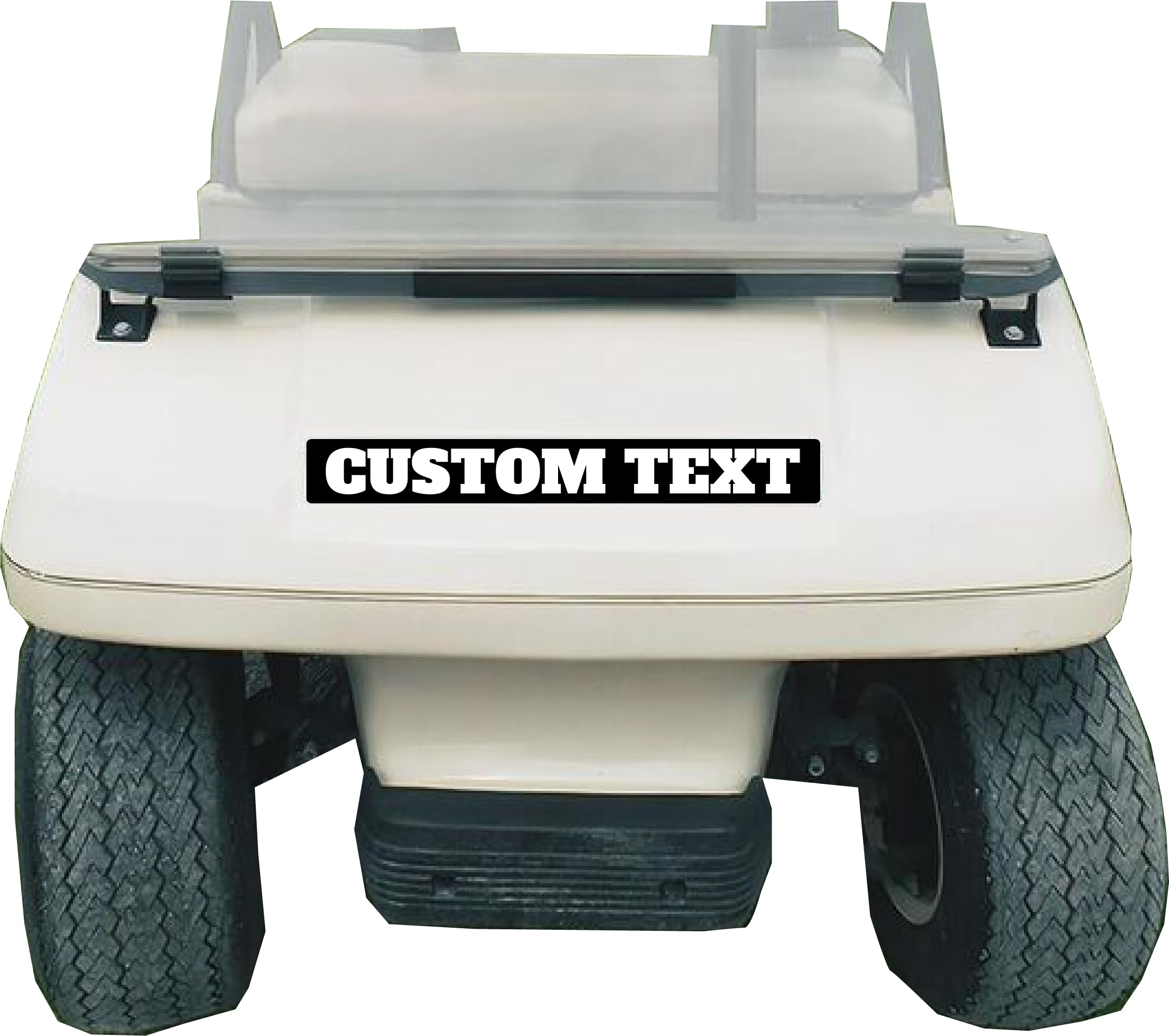 Snapklik.com : Custom Text Black Background Club Car DS & Carryall Golf ...