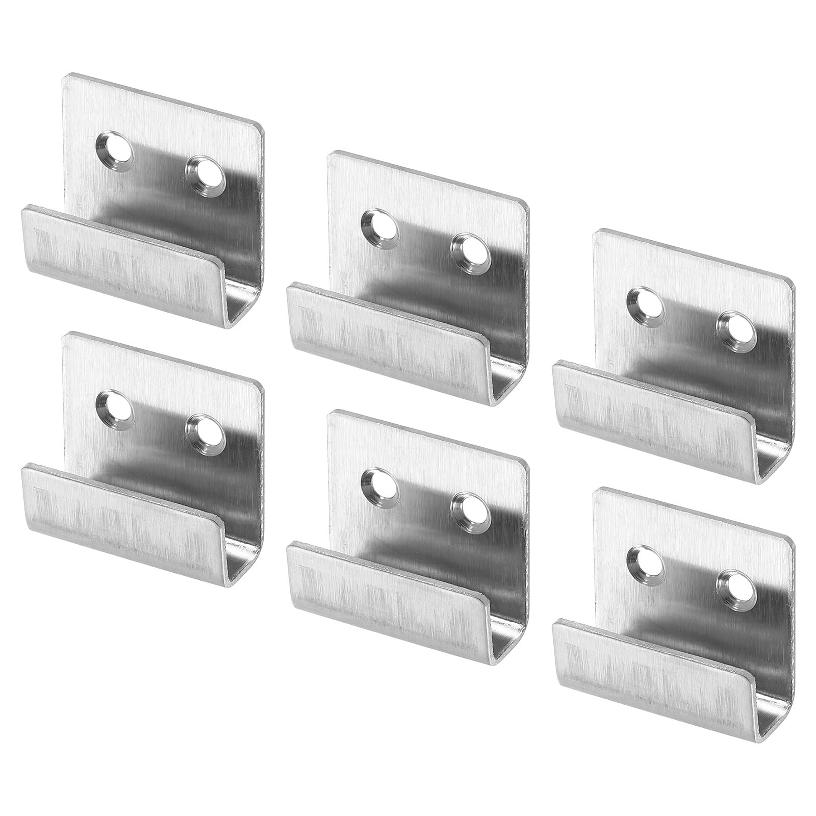 uxcell 6Pcs Mounting Bracket, 40x35mm Stainless Steel Tile Display Wall ...