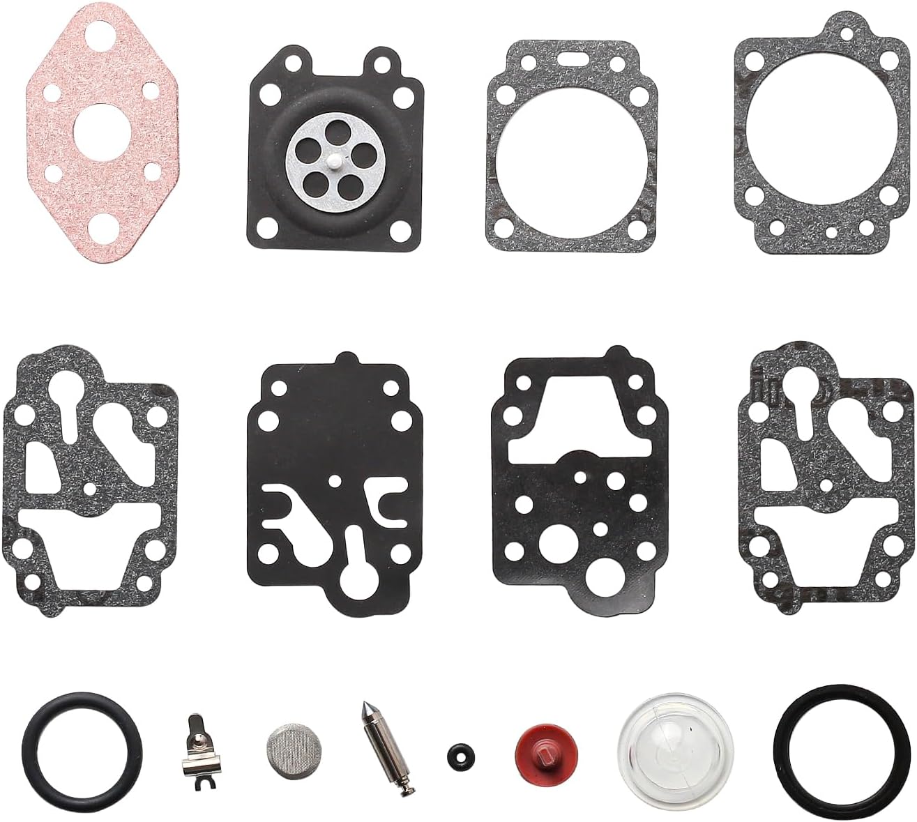 Amazon.com: Seentech K20-WYL Carburetor Rebuild Kit with Primer Bulb ...