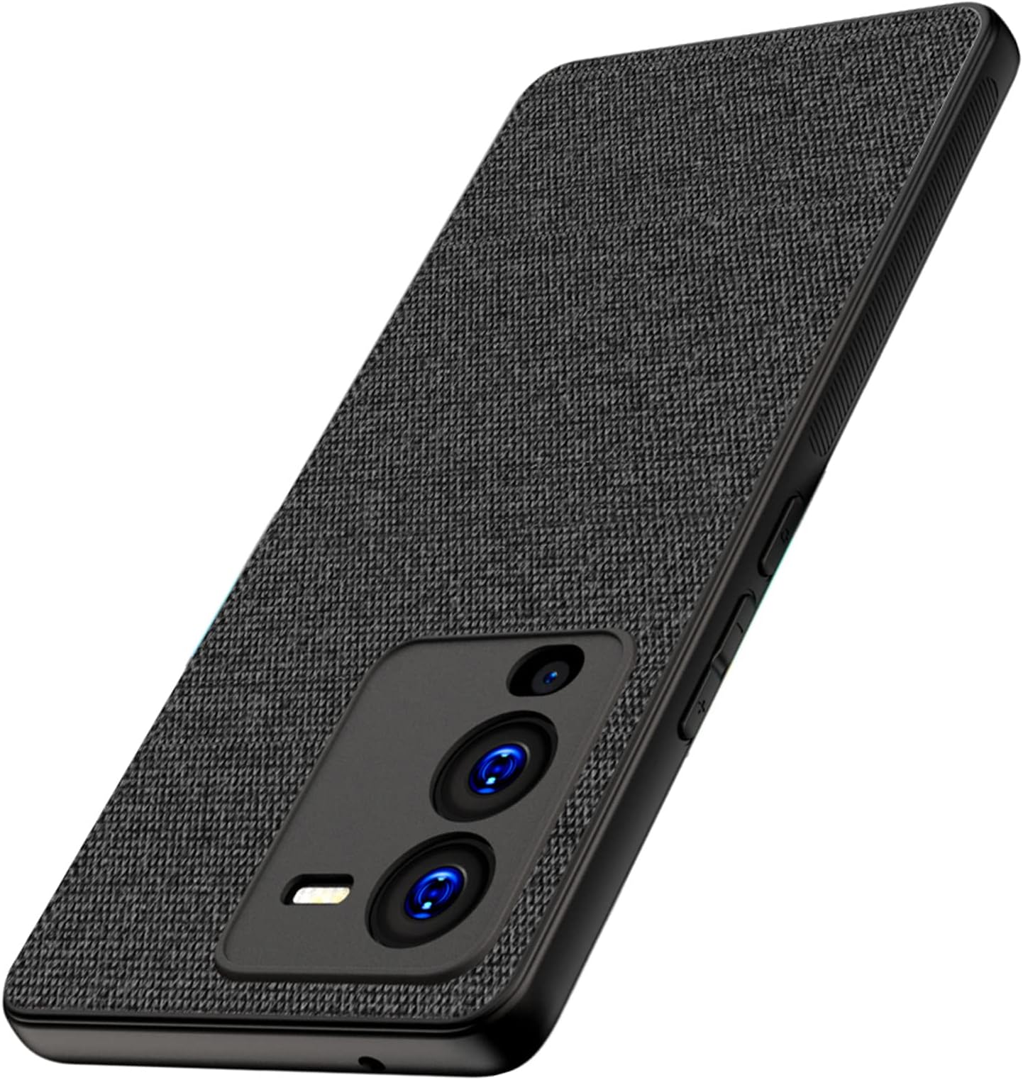 KAPA PC+Cloth Soft Full Fabric Protective Back Case Cover for Oppo Reno ...