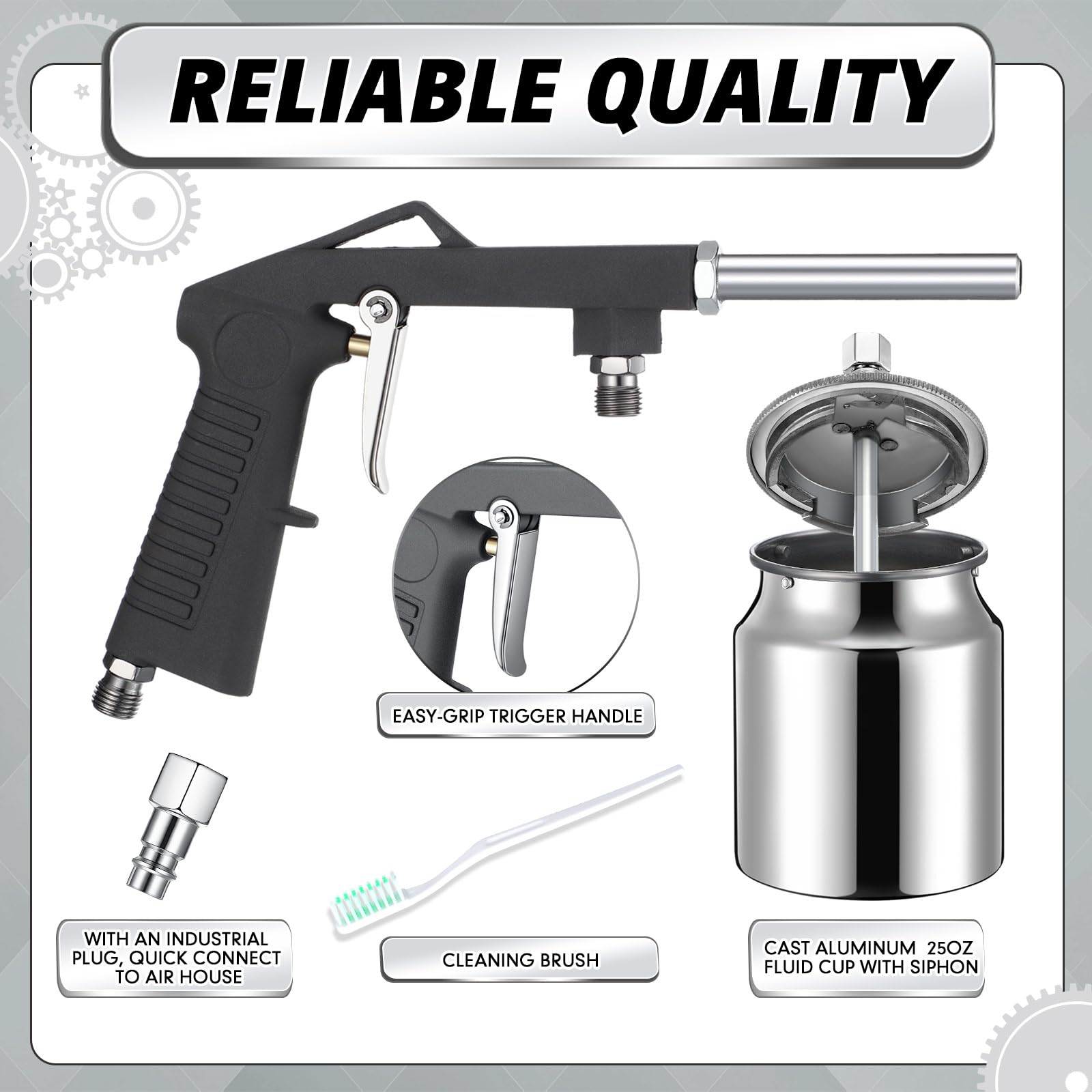 Snapklik.com : Yaocom 2 Pcs Air Undercoating Spray Gun