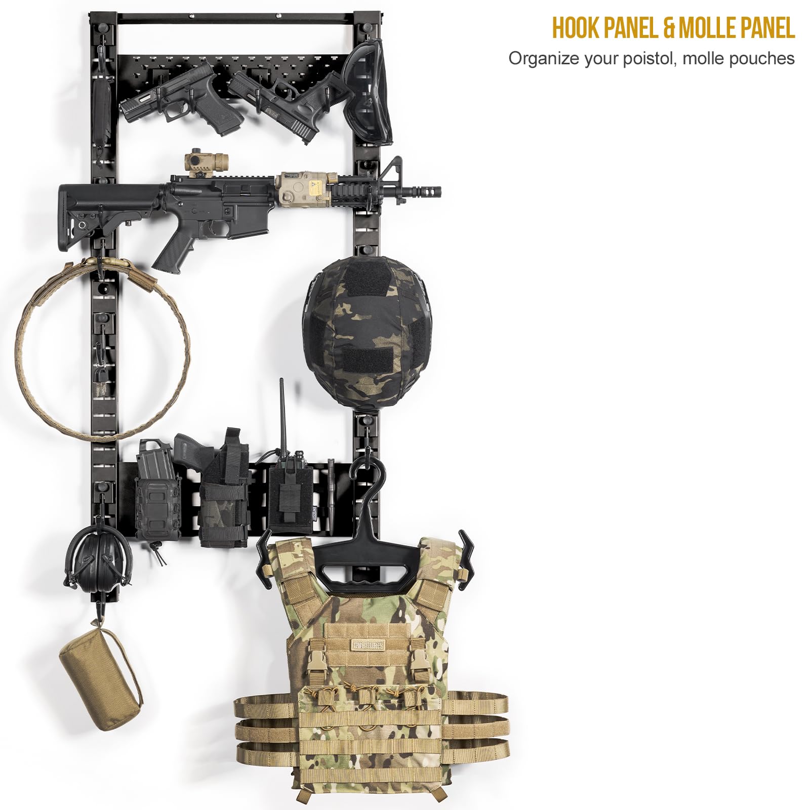 Snapklik.com : OneTigris Gun Rack For Wall Mount, Closet Airsoft ...