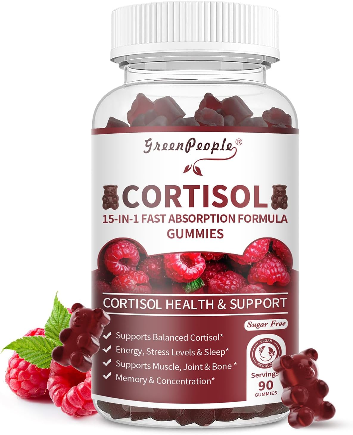 Amazon.com: Sugar-free Cortisol Gummies, 9-in-1 Cortisol Supplement for ...