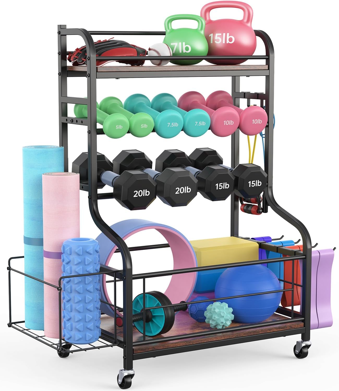 Amazon.com : NUDUKO Weight Rack for Dumbbells, All in One Home Gym ...